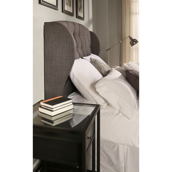 Republic Design House Archer Grey Tufted Upholstered Headboard/ Padded ...