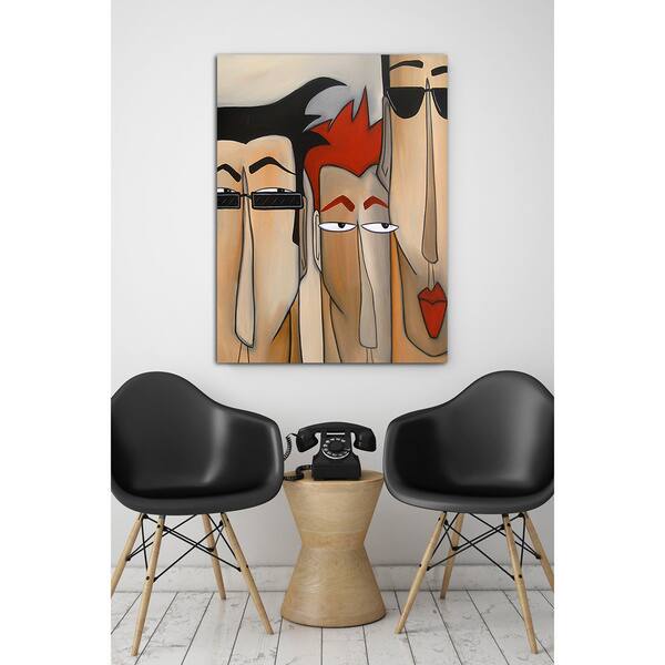 Tom Fedro 'Faces #555' Giclee Print Canvas Wall Art - Bed Bath & Beyond ...
