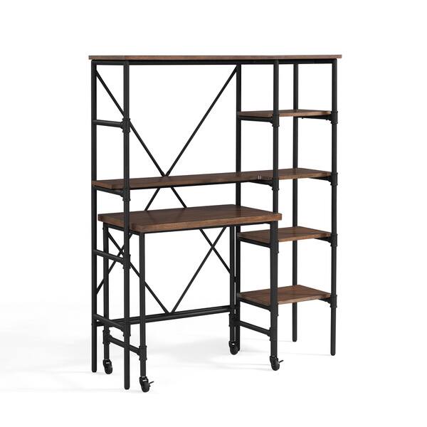 Carbon Loft Industrial Workstation with Pull Out Desk - Bed Bath ...