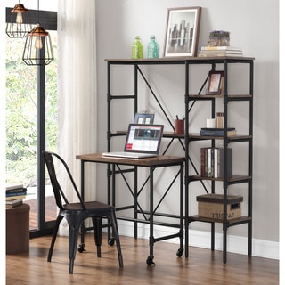 Carbon Loft Industrial Workstation with Pull Out Desk - Bed Bath ...