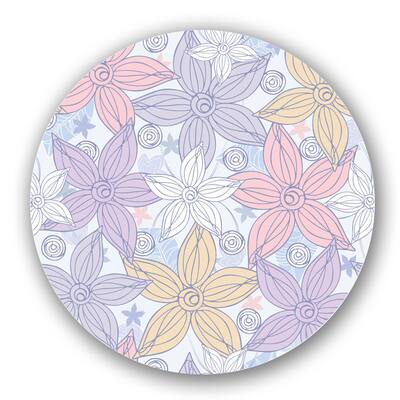 Yellow/ Pink/ Purple Custom Printed Lazy Susan - Overstock - 11513334