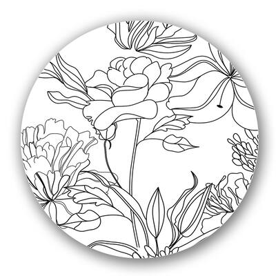 White/ Black Custom Printed Lazy Susan - Overstock - 11513347