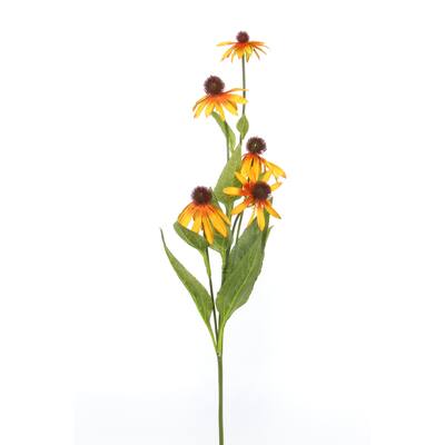 Yellow 34-inch Coneflower Spray (Pack of 6) - Overstock - 11518971