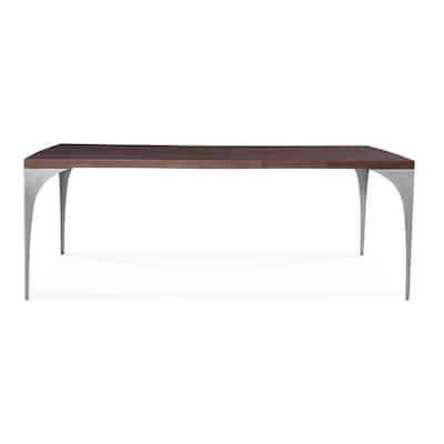 Saloom Grace 44 x 84-inch Rectangular Black Walnut Dining Table with ...