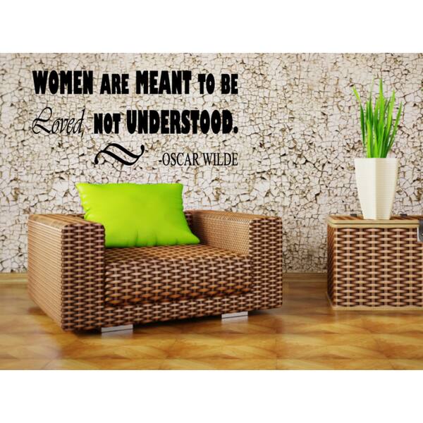 Women Are Meant To Be Loved, Not Understood quote Wall Art Sticker ...