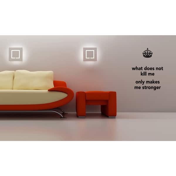 Crown What Does Not Destroy Me Makes Me Stronger Wall Art Sticker Decal ...