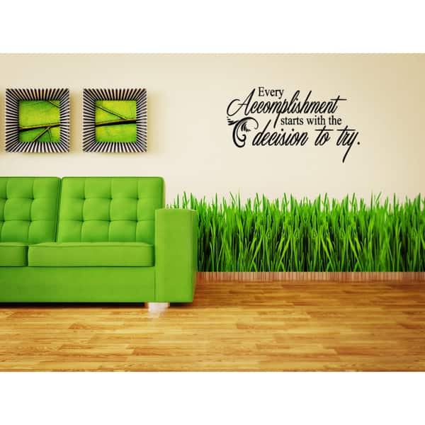 The words Decision to Try Wall Art Sticker Decal - Bed Bath & Beyond ...