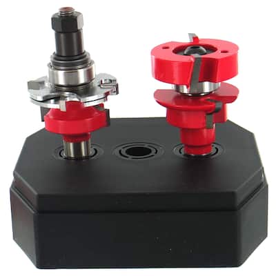 Freud 99-760 Premier Adjustable Quarter Round Rail and Stile Bit Set ...