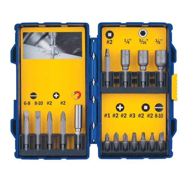 Irwin 3057014 Screwdriver Bit Set 16-count - Bed Bath & Beyond - 11533379