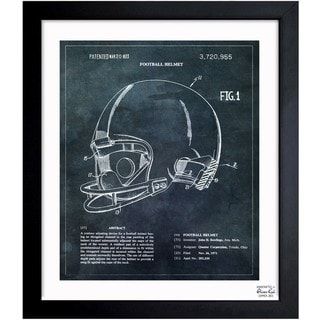 Oliver Gal 'Football Helmet 1973' Framed Blueprint Art - Bed Bath ...