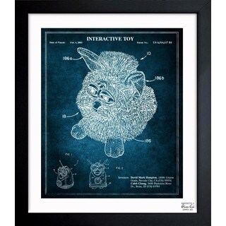 Oliver Gal 'Furby 2003' Framed Blueprint Art - Bed Bath & Beyond - 11533618