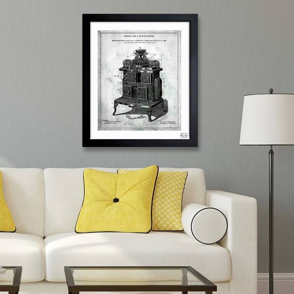 Oliver Gal 'Design for a Parlor-Stove 1883' Framed Blueprint Art - Bed ...