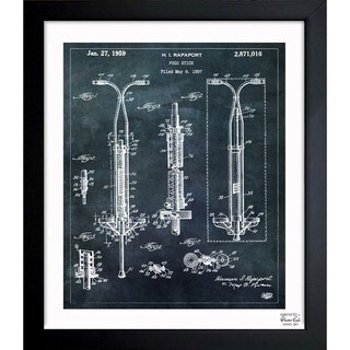 Oliver Gal 'Pogo Stick 1959' Framed Blueprint Art - Bed Bath & Beyond ...
