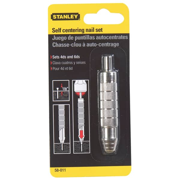 Stanley Hand Tools 58-011 9/16-inch Self-Centering Nail Set - Bed Bath ...