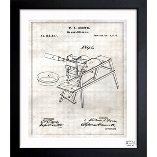 Oliver Gal 'Sliced Bread 1875' Framed Blueprint Art - Bed Bath & Beyond ...