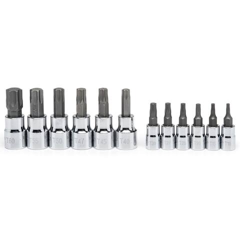 Crescent CBSS2 1/4" & 3/8" Drive 12 Piece Torx Bit Socket Set ...