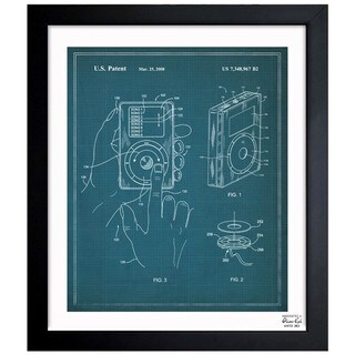 Oliver Gal 'iPod 2006' Framed Blueprint Art - Bed Bath & Beyond - 11536233