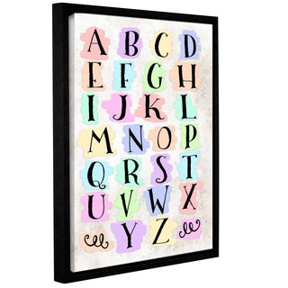 Tara moss's 'Colorful Alphabet' Gallery Wrapped Floater-framed Canvas ...