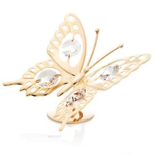 Goldplated Butterfly Table Top Made with Genuine Matashi Crystals - Bed ...
