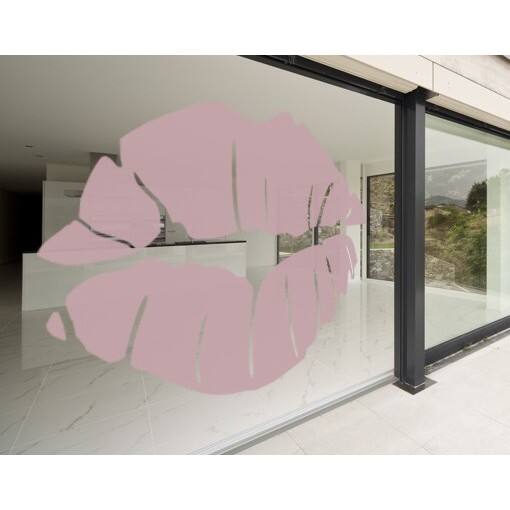 Kiss Window Glass Decal Vinyl Wall Art Home Decor - Overstock - 11545349