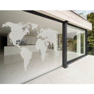 World Map Window Glass Decal Vinyl Wall Art Home Decor - Bed Bath ...