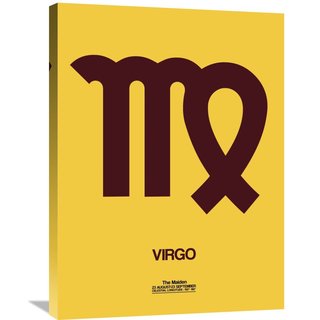 Naxart Studio 'Virgo Zodiac Sign Brown' Stretched Canvas Wall Art - Bed ...