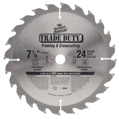 Vermont American 27191 Framing & Ripping Circular Saw Blade - Overstock ...