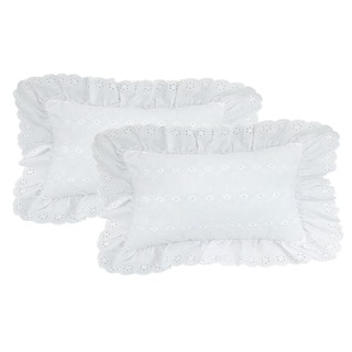 Rectangle Eyelet Pillow (Set of 2) - Bed Bath & Beyond - 11586466