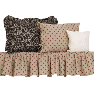 Raspberry Dot Cotton Bedding Set - Bed Bath & Beyond - 11588404