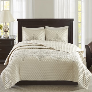 Madison Park Signature Jefferson Aqua Coverlet Set - Bed Bath & Beyond ...