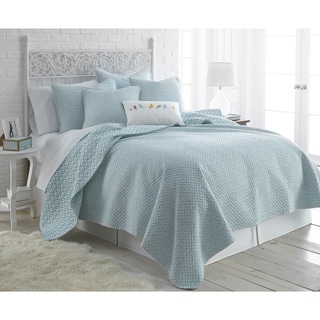 Belize Aqua Twin 2-piece Quilt Set - Bed Bath & Beyond - 11589318