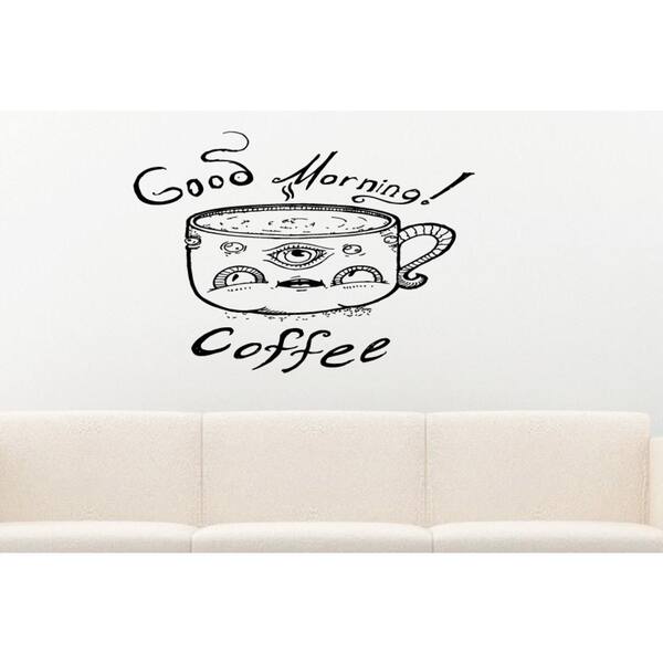 Coffee Good Morning Wall Art Sticker Decal - Bed Bath & Beyond - 11596047