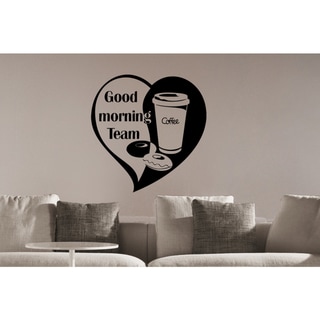 Good Morning Team Wall Art Sticker Decal - Bed Bath & Beyond - 11596048