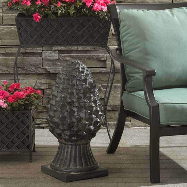 Sunjoy Artichoke Cast Resin Topiary, French County Style, 25-inch ...