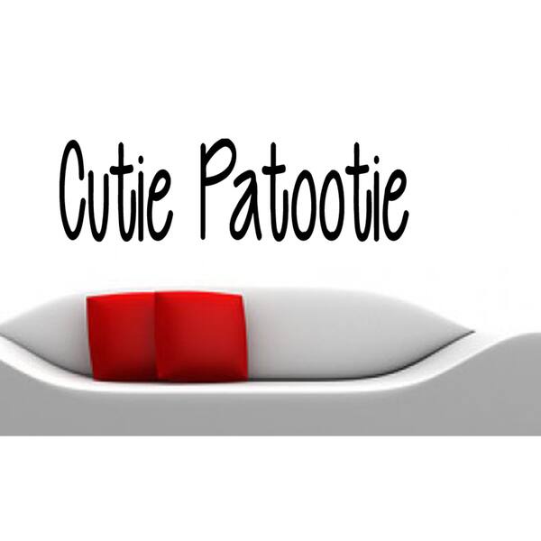 Cutie Patootie Wall Art Sticker Decal - Bed Bath & Beyond - 11599948