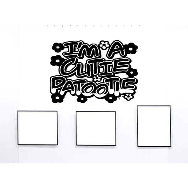 Graffiti Cutie Patootie Wall Art Sticker Decal - Bed Bath & Beyond ...