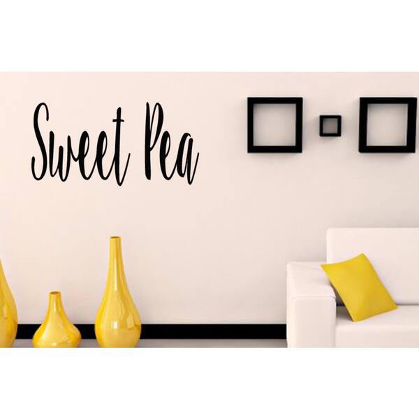 Sweet Pea quote Wall Art Sticker Decal - Bed Bath & Beyond - 11600332