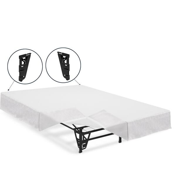 14 Inch Steel Platform Bed Frame with Brackets and Skirt By Crown ...