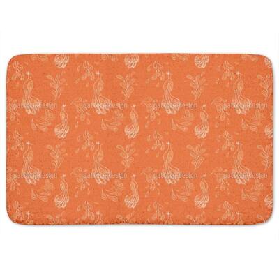 Maharani Orange Bath Mat - Multi-color - Overstock - 11609998