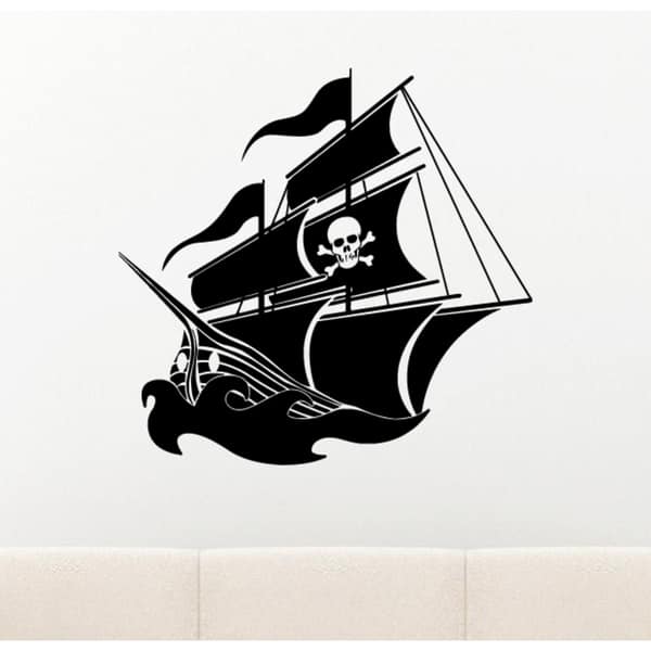 Pirate ship Wall Art Sticker Decal - Bed Bath & Beyond - 11610340