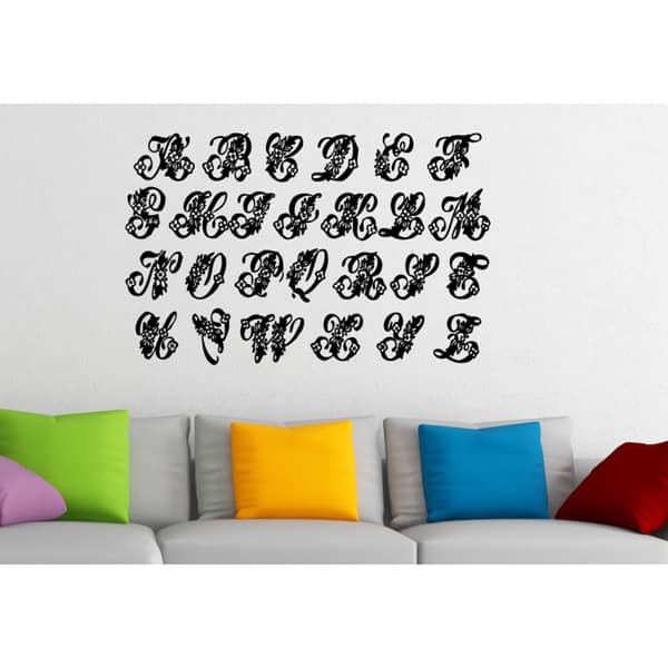 Beautiful Letters Wall Art Sticker Decal - Bed Bath & Beyond - 11610365