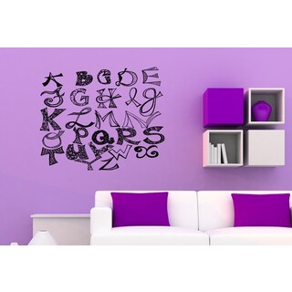 Kids Alphabet Wall Art Sticker Decal - Bed Bath & Beyond - 11610571
