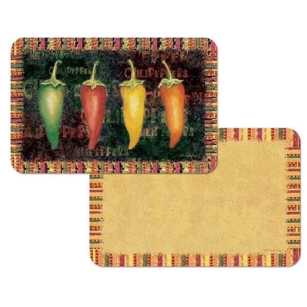 Counterart Reversible Plastic Wipe Clean Placemats - Hot and Spicy ...