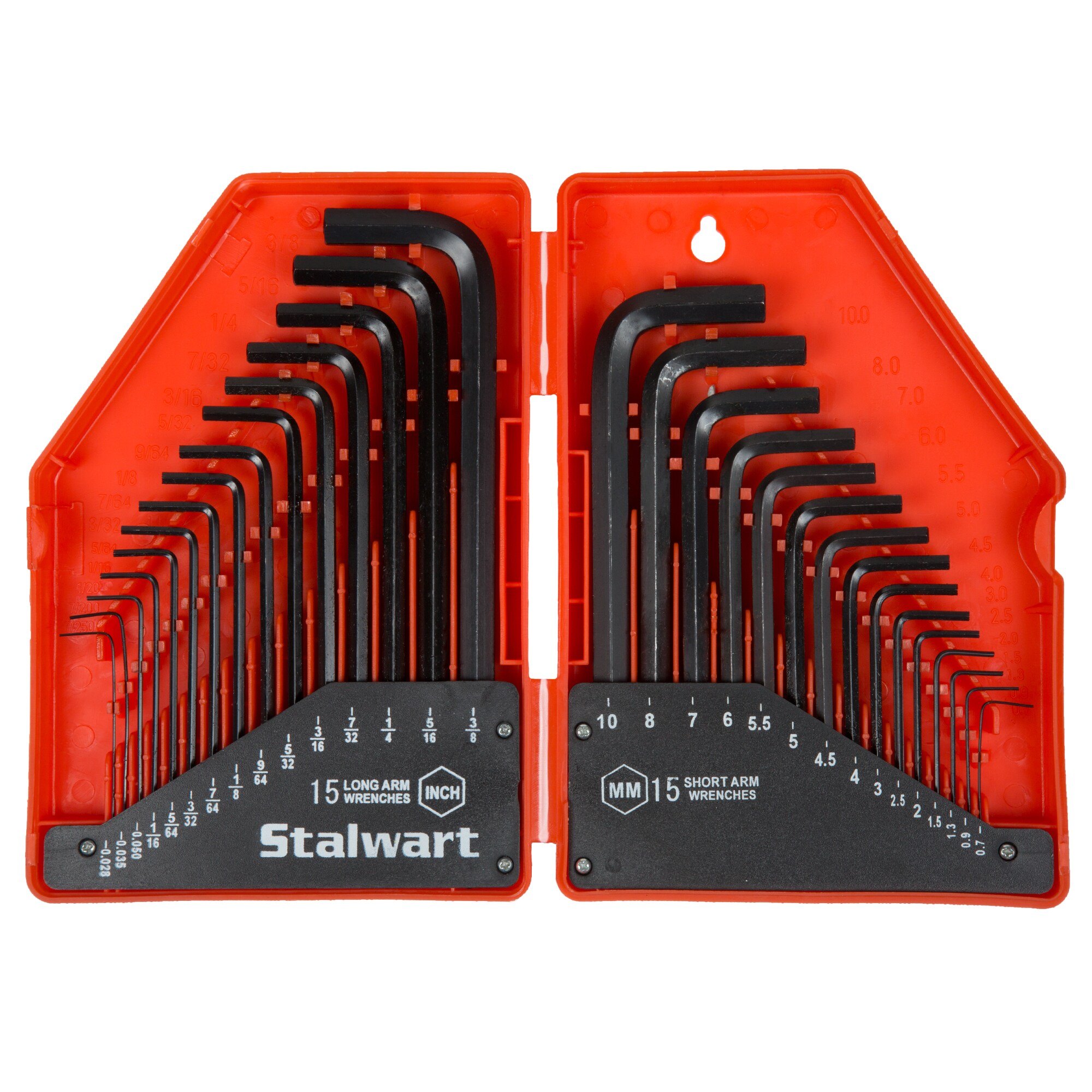 New Pack Of 30 Allen Wrench Hex Key Set SAE METRIC Long Short Arm With New Pack Of 30 Allen Wrench Hex Key Set SAE METRIC Long Short Arm With