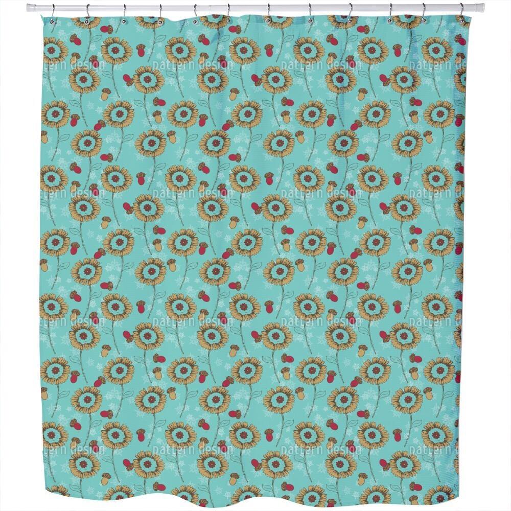 Boheme Fantasy Flowers Mint Shower Curtain - Overstock - 11618194