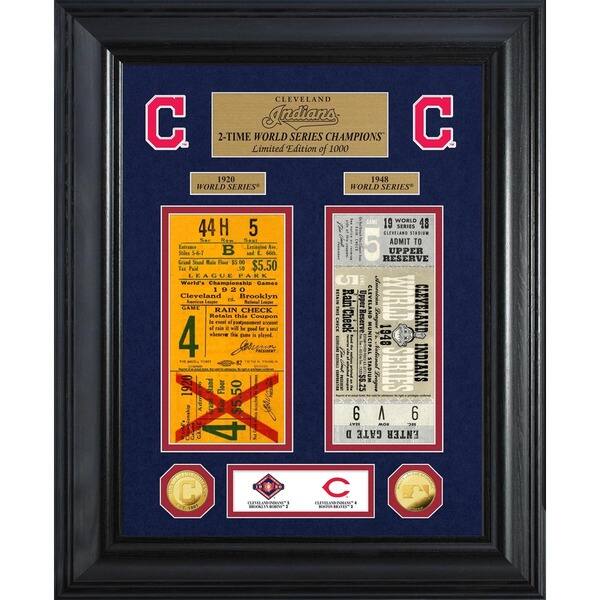 Cleveland Indians World Series Deluxe Gold Coin And Ticket Collection
