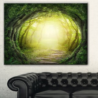 Magic Green Forest" Landscape Photo Canvas Print - Bed Bath & Beyond ...
