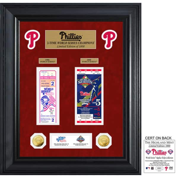 Philadelphia Phillies World Series Deluxe Gold Coin & Ticket Collection ...