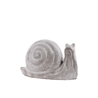Terracota Snail Figurine Small Washed Concrete Finish Gray - Bed Bath ...