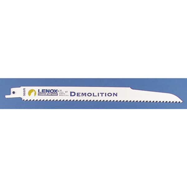 Lenox 20598-966R 9" 6 TPI Demolition Fire & Rescue Reciprocating Blade ...